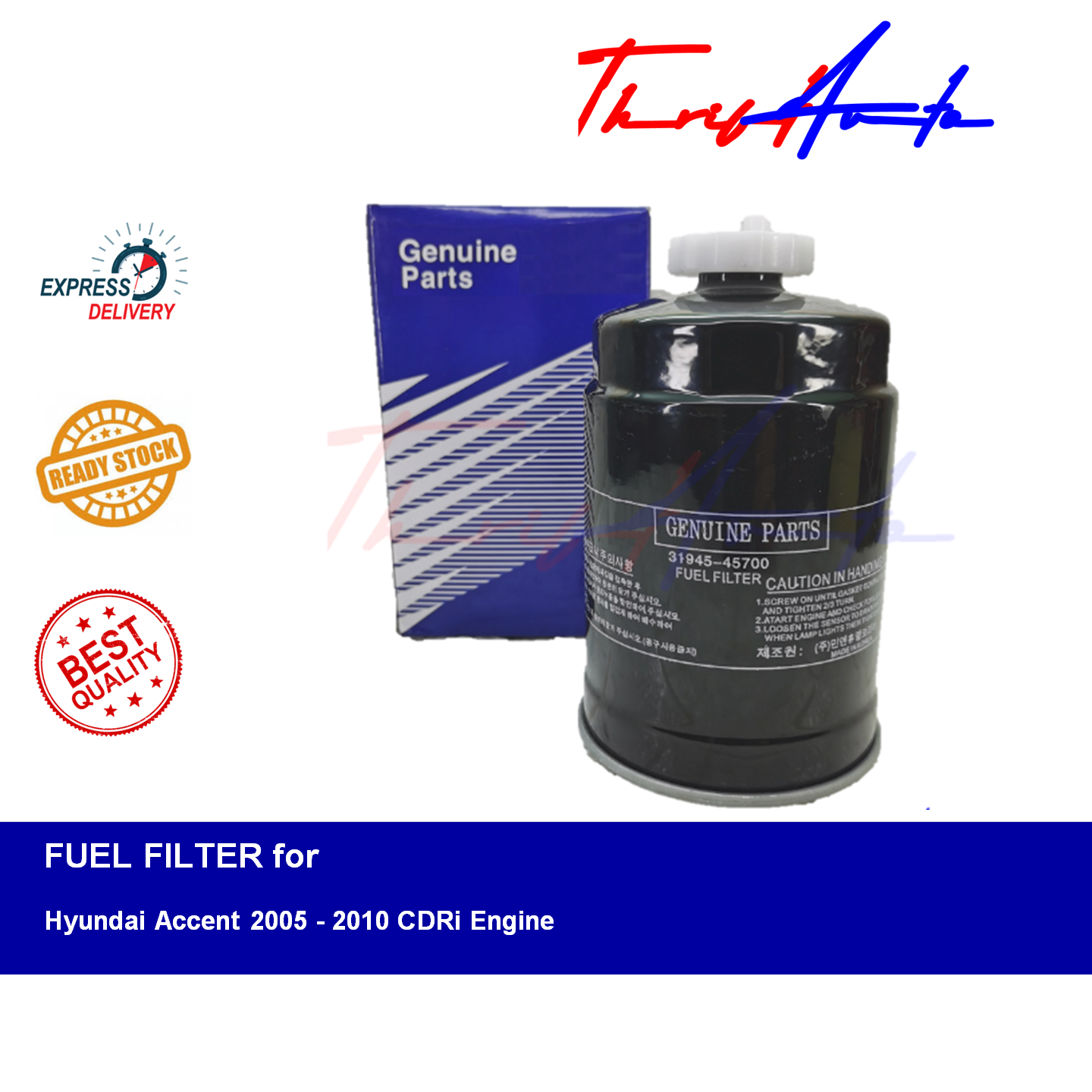 Fuel Filter for Hyundai Accent (2005 - 2010) Diesel - 31945-45700 ...