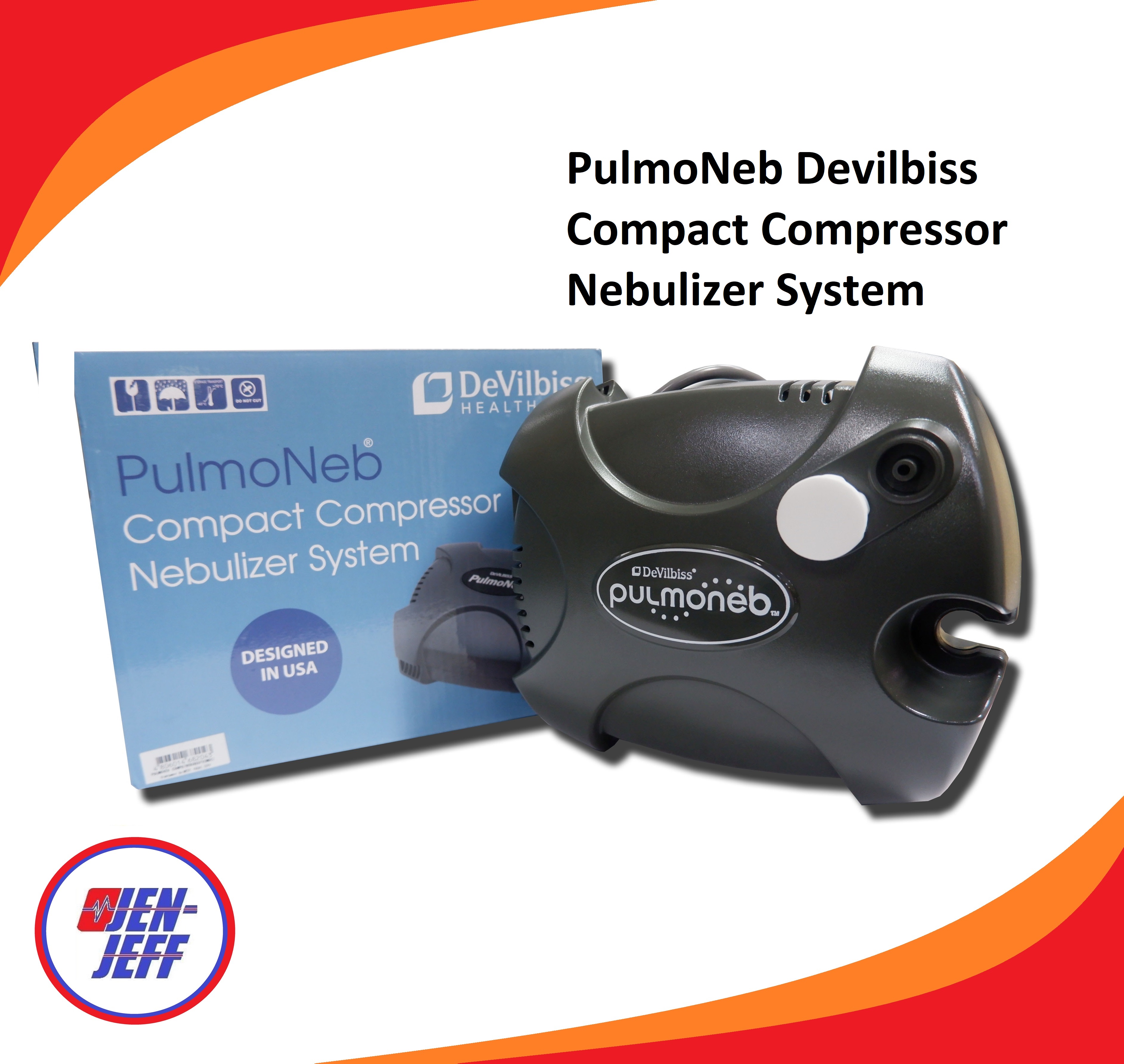 PulmoNeb DeVilbiss Compact Compressor Nebulizer System Nebulizer ...