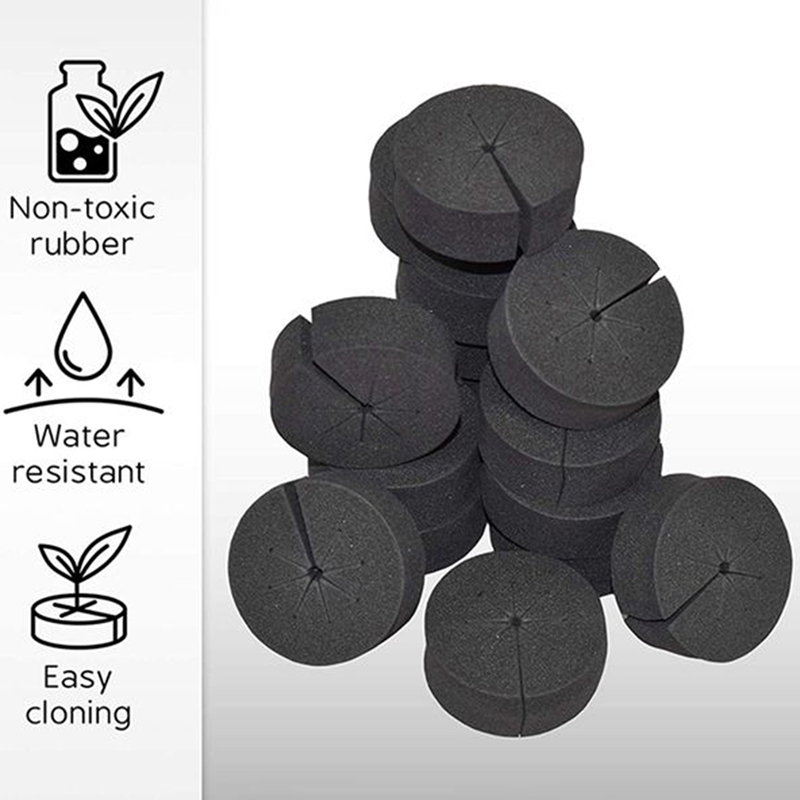60Pcs Garden Clone Collars Neoprene Inserts Sponge Block for 2 inch Net ...