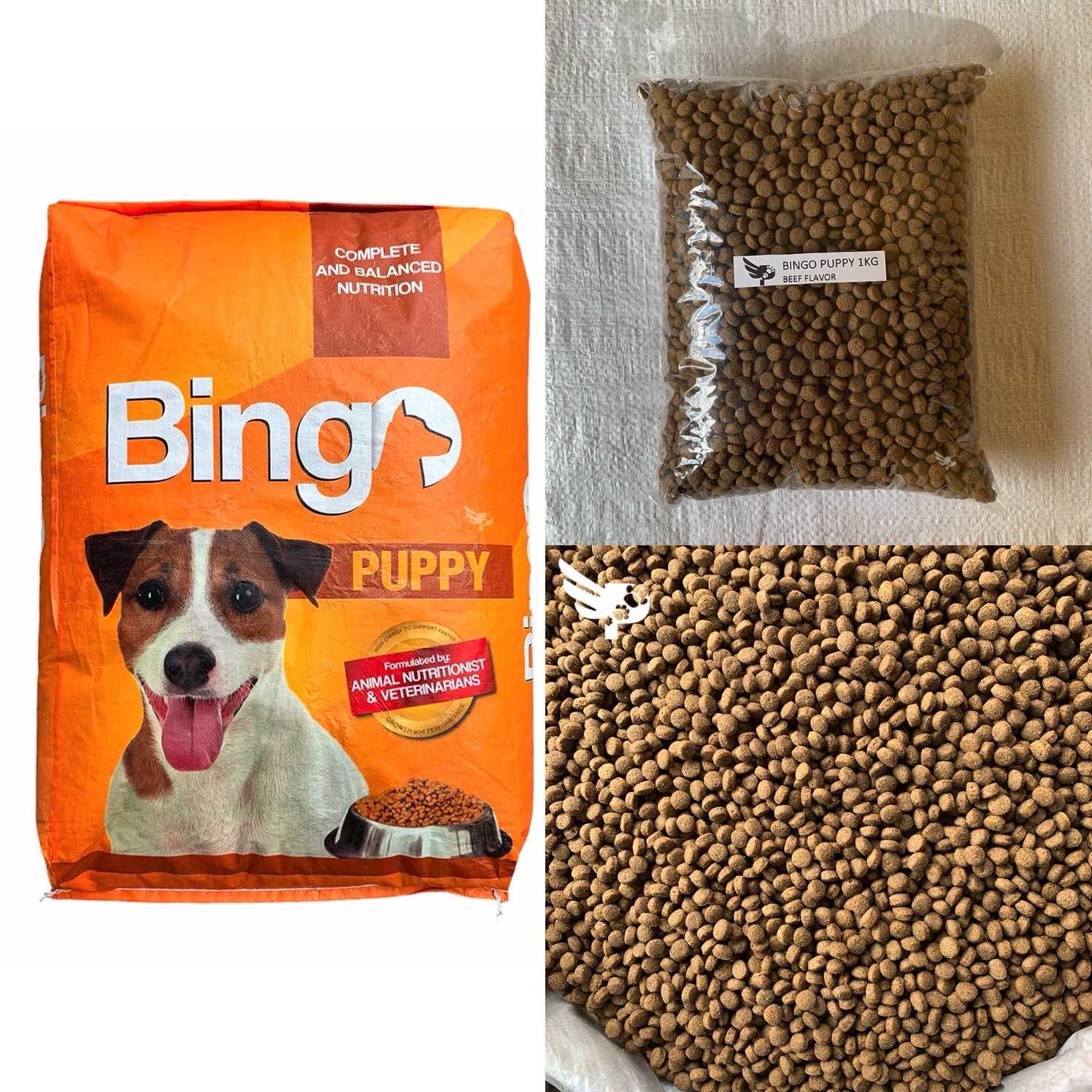 Bingo Puppy 1kg Repacked - Beef Flavor - Dog Dry Food - petpoultryph ...
