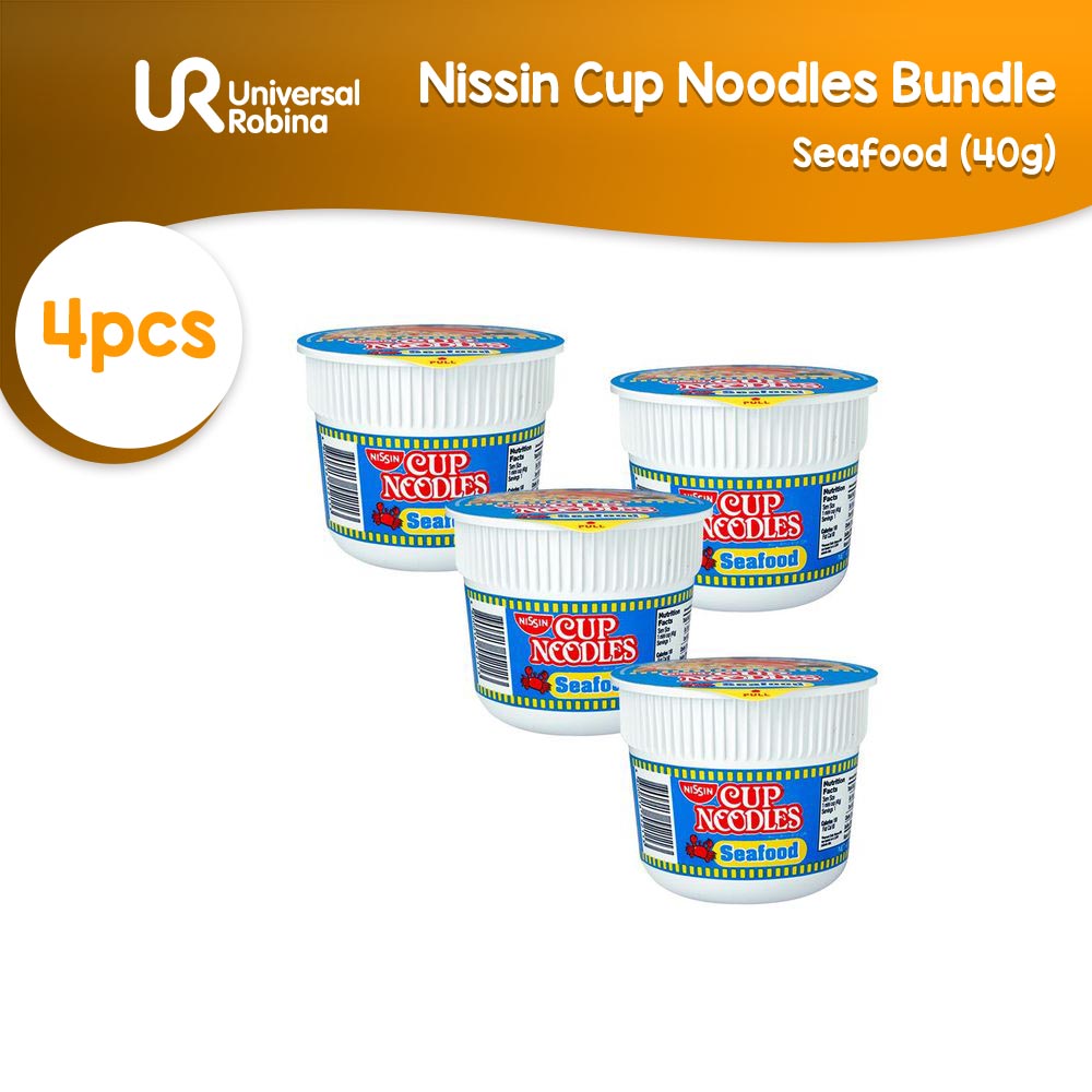 4 x Nissin Cup Noodles Mini Seafood (40g) | Lazada PH