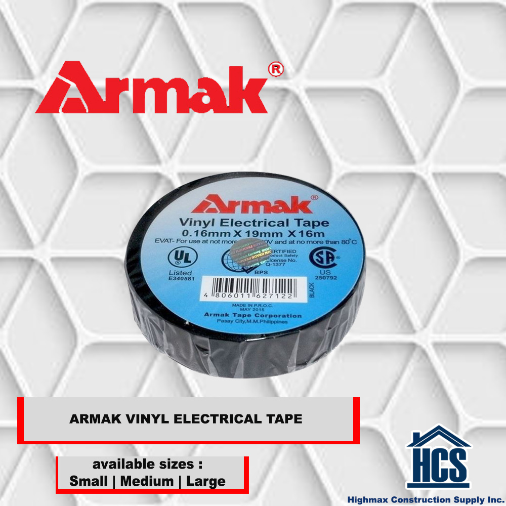Armak Vinyl Electrical Tape Small | Medium | Large 10 PCS | Lazada PH
