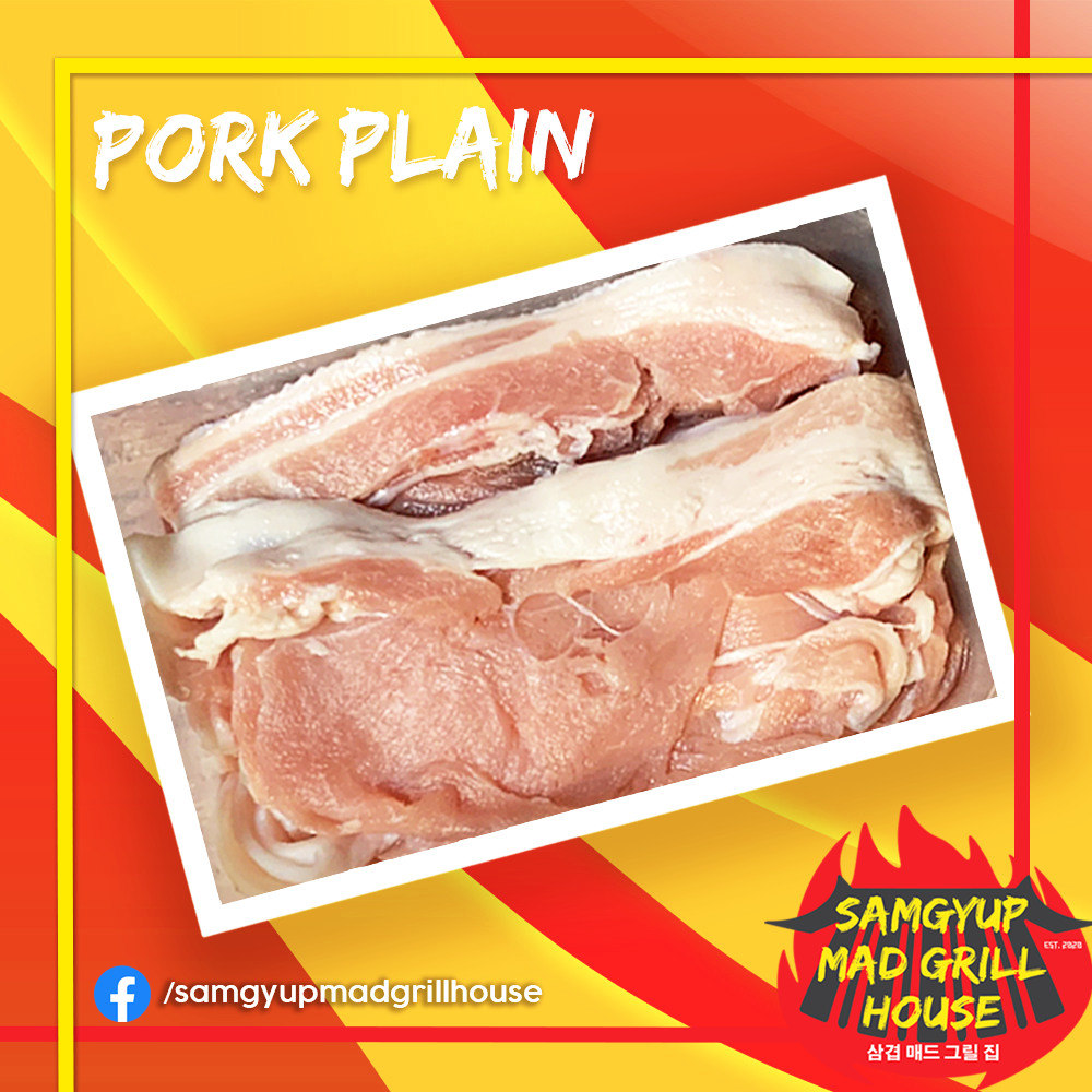 DELIVERED WITHIN THE DAY Korean Samgyup Mad Grill Premium Plain Pork ...