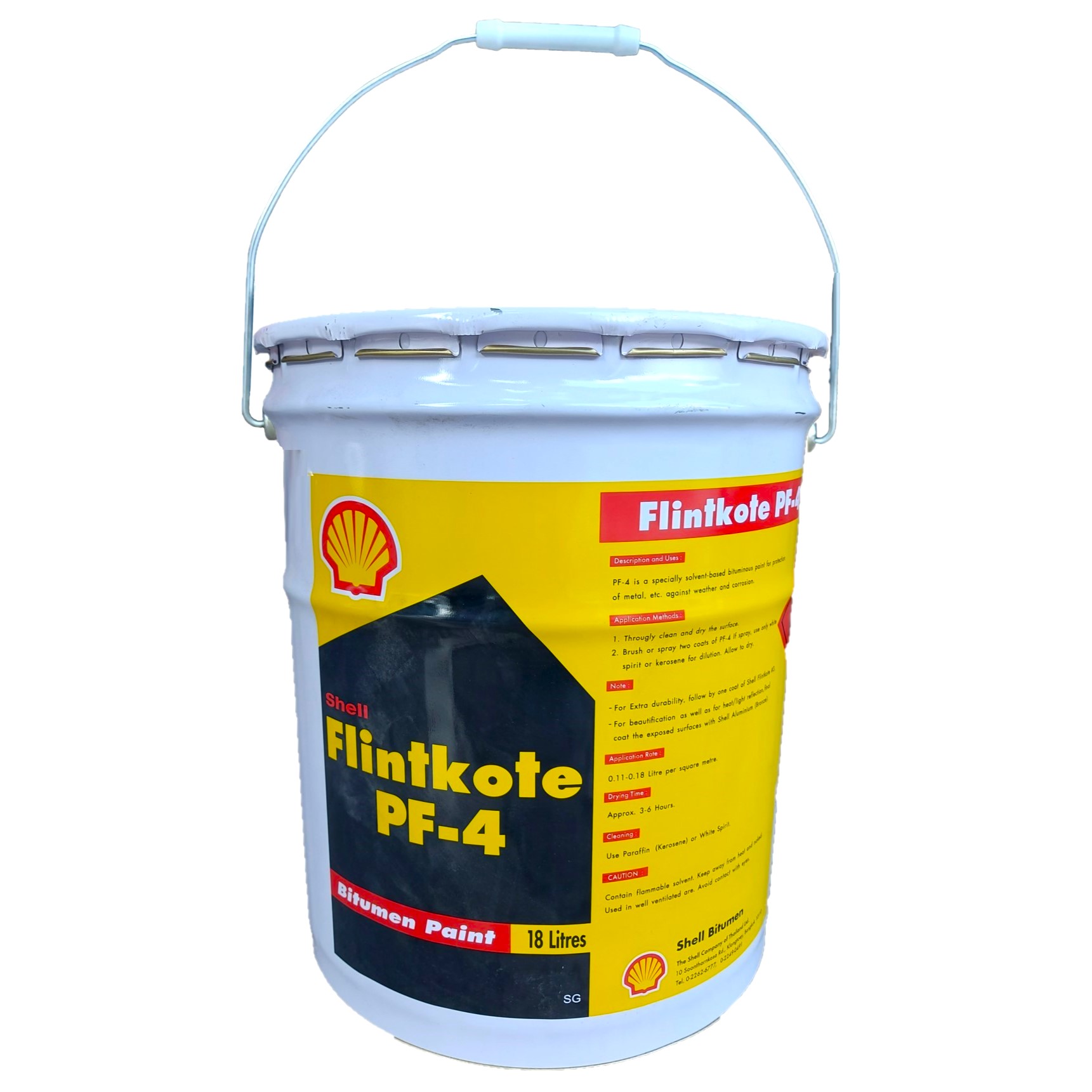 Shell Flintkote Bitumen Paint Black Primer PF-4 - 18L | Lazada PH
