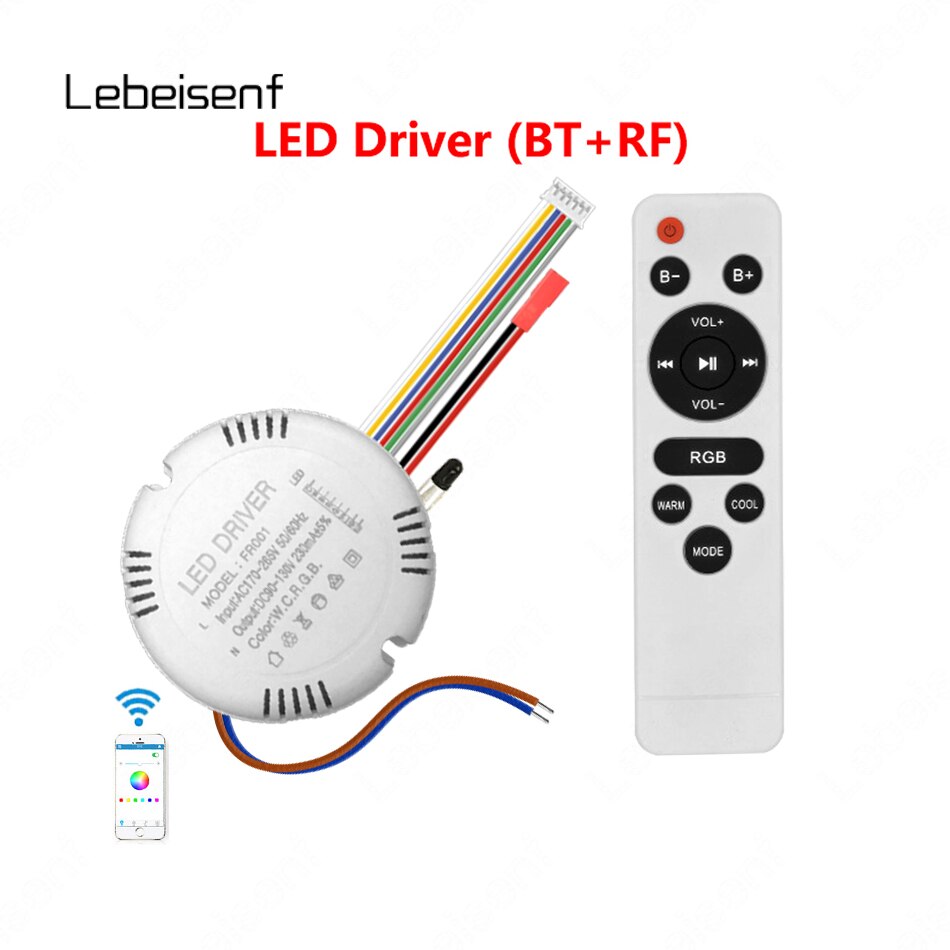 LED Ceiling Light Constant Current Driver Power Supply RGBWY Smart ...