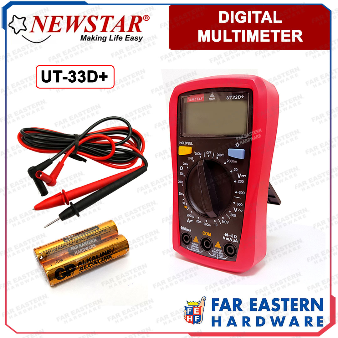 NEWSTAR Digital Multimeter Electrical Tester UT-33D+ | Lazada PH