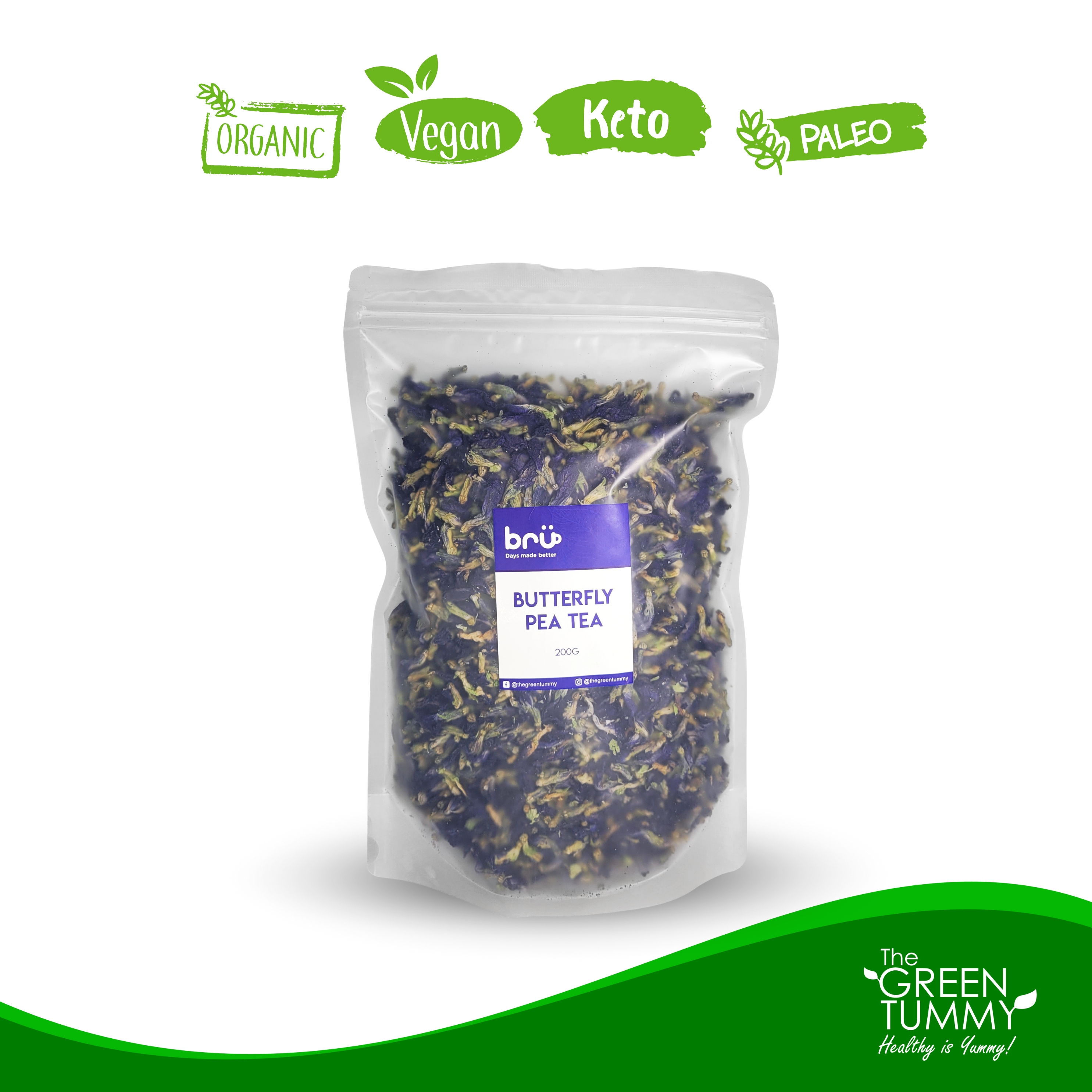 BRU Dried Butterfly Pea Tea Ternatea | Lazada PH