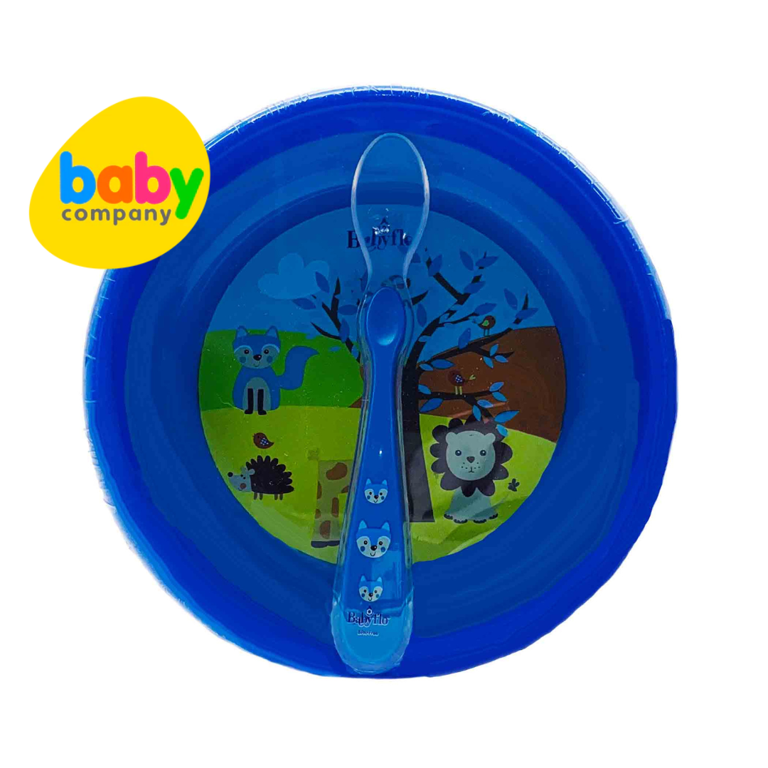Babyflo Plate with Silicone Spoon | Lazada PH