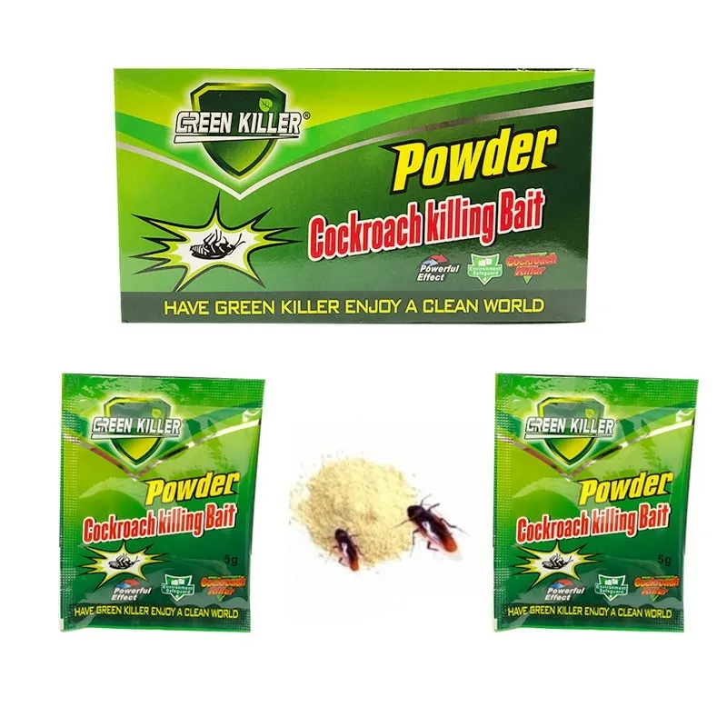 MAS CITY 10/50pcs Green Killer Powder Cockroach Killing Bait pests ...