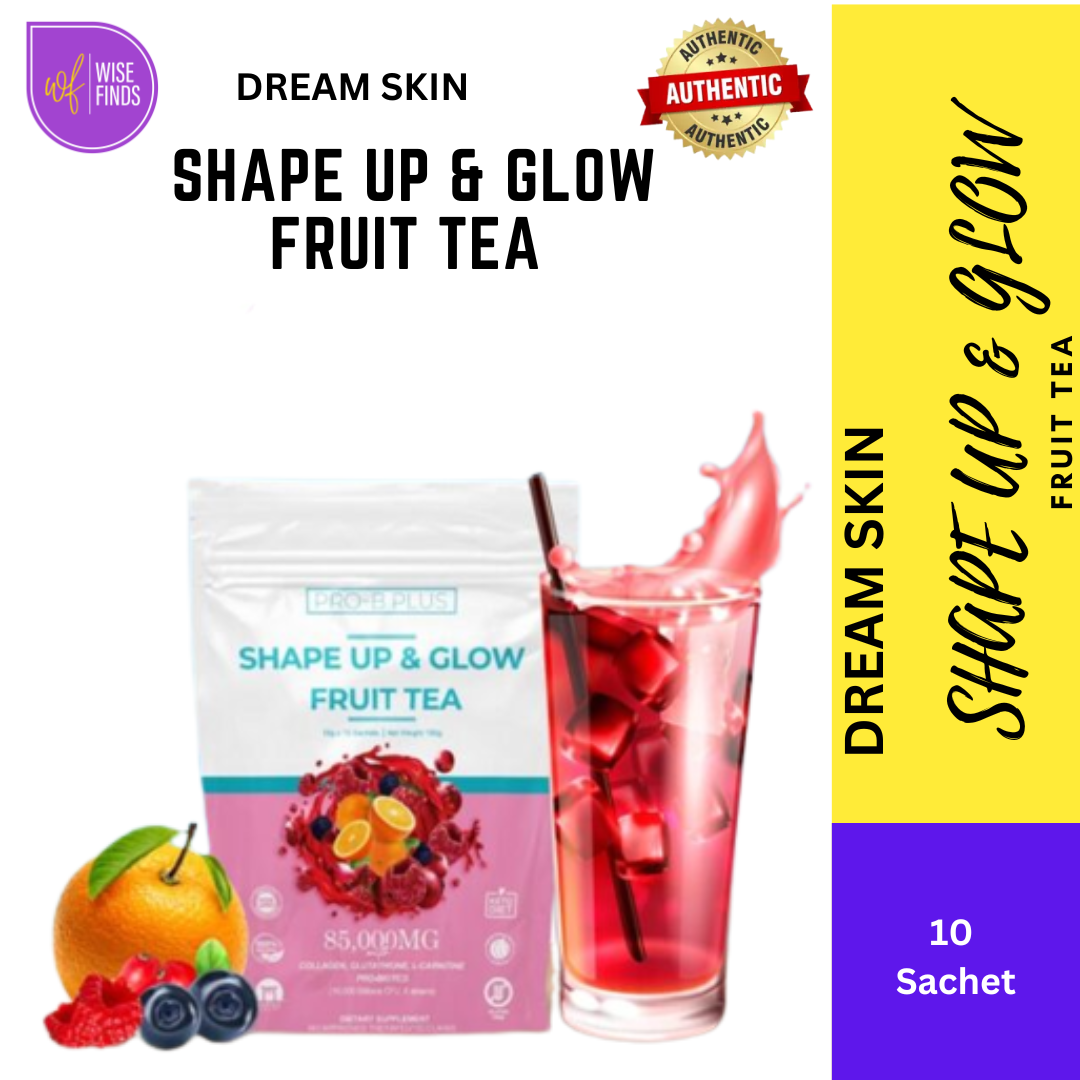 Dream Skin Shape Up & Glow Fruit Tea Powdered Drink 10 sachet - with ...