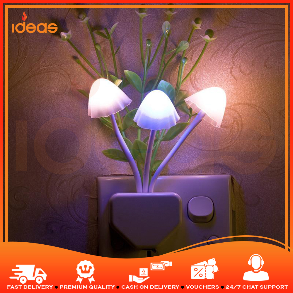 IDEAS Night Light: Mini LED Multicolor Mushroom Fungus Sensor Light ...