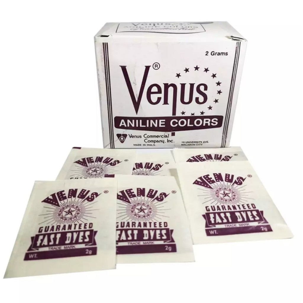 VENUS JOBUS DYOBUS FABRIC DYE by 10 sachets | Lazada PH