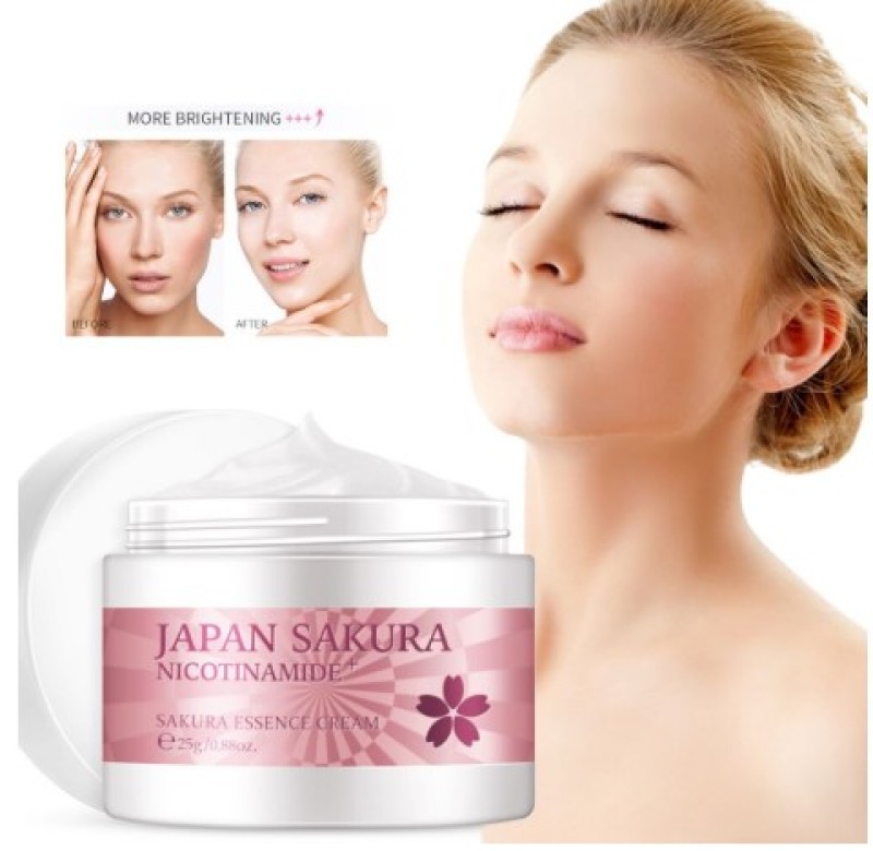 Japan Sakura Nicotinamide Essense Cream Collagen Moisturizing Whitening ...