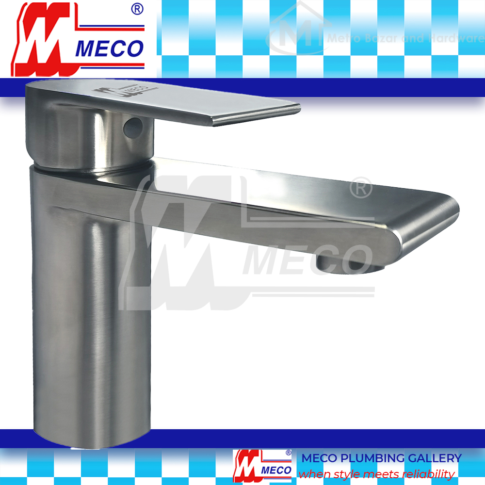 Meco 304 Stainless Steel Lavatory Mixer Faucet with Single Lever #A361 ...
