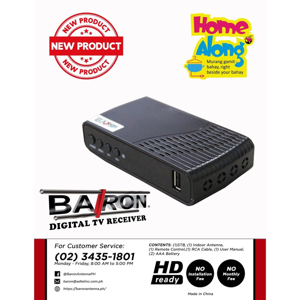 Baron Digital TV Box Receiver Crystal Clear Reception | Lazada PH