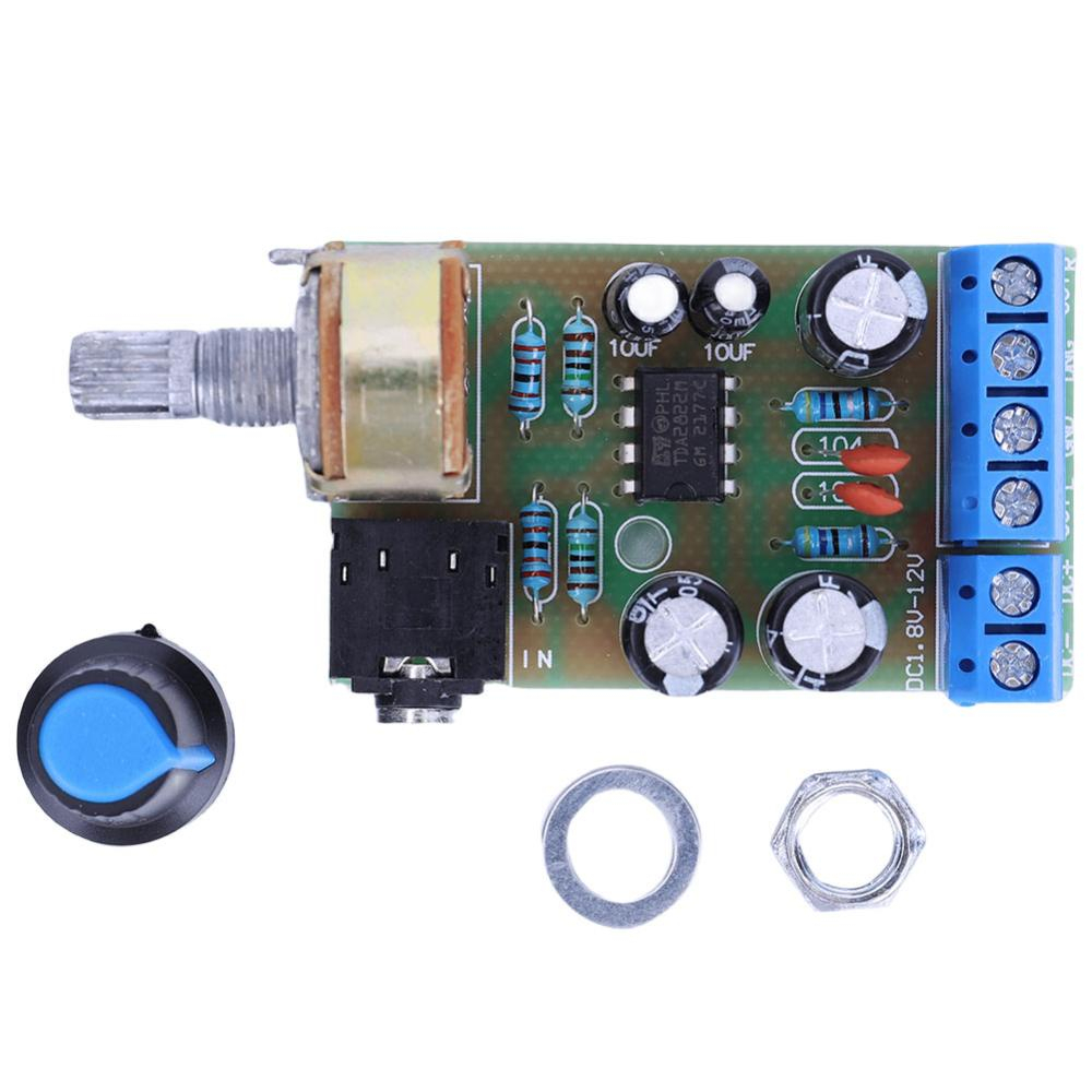 TDA2822M Mini AUX Audio Amplifier Module DC1.8-12V 2.0 Channel Volume ...