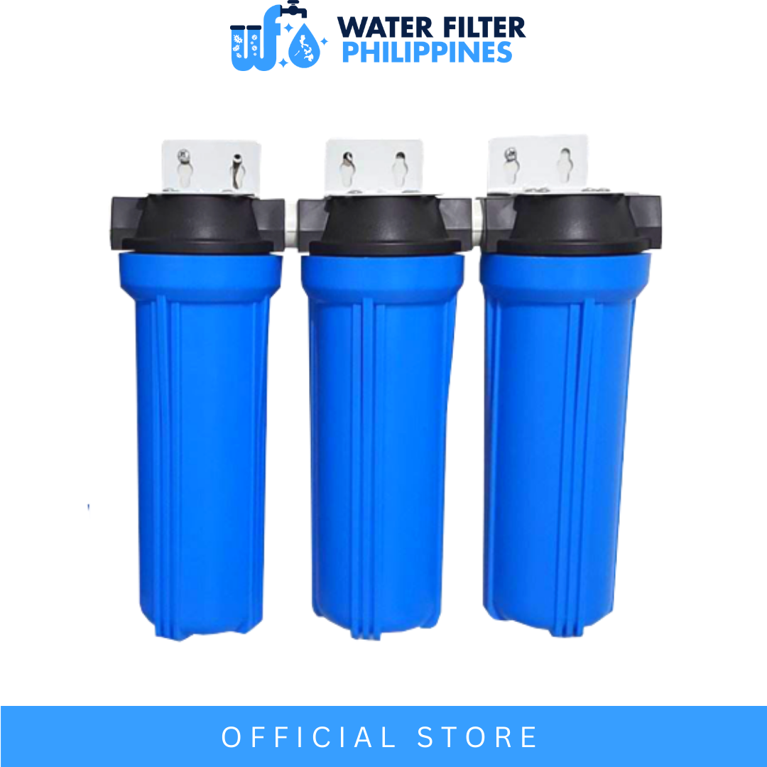 3 STAGES 10" WATER FILTER BLUE HOUSING ONLY, HEAVY DUTY, IDEAL FOR ...