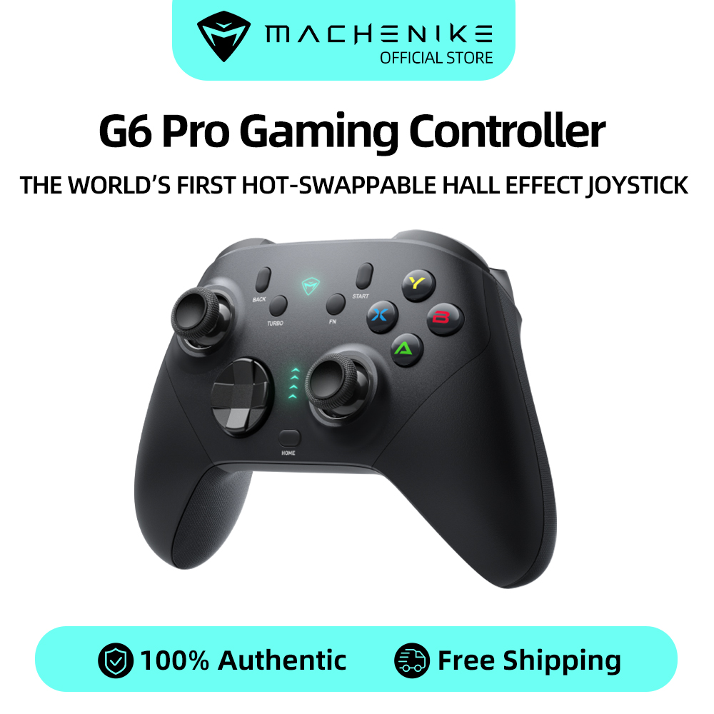 Machenike G6 Pro Tri-Mode ตัวควบคุมเกมแพดไร้สาย,ตัวควบคุมมาใหม่ล่าสุดแบบสลับได้เอฟเฟกต์ห้องโถง ...