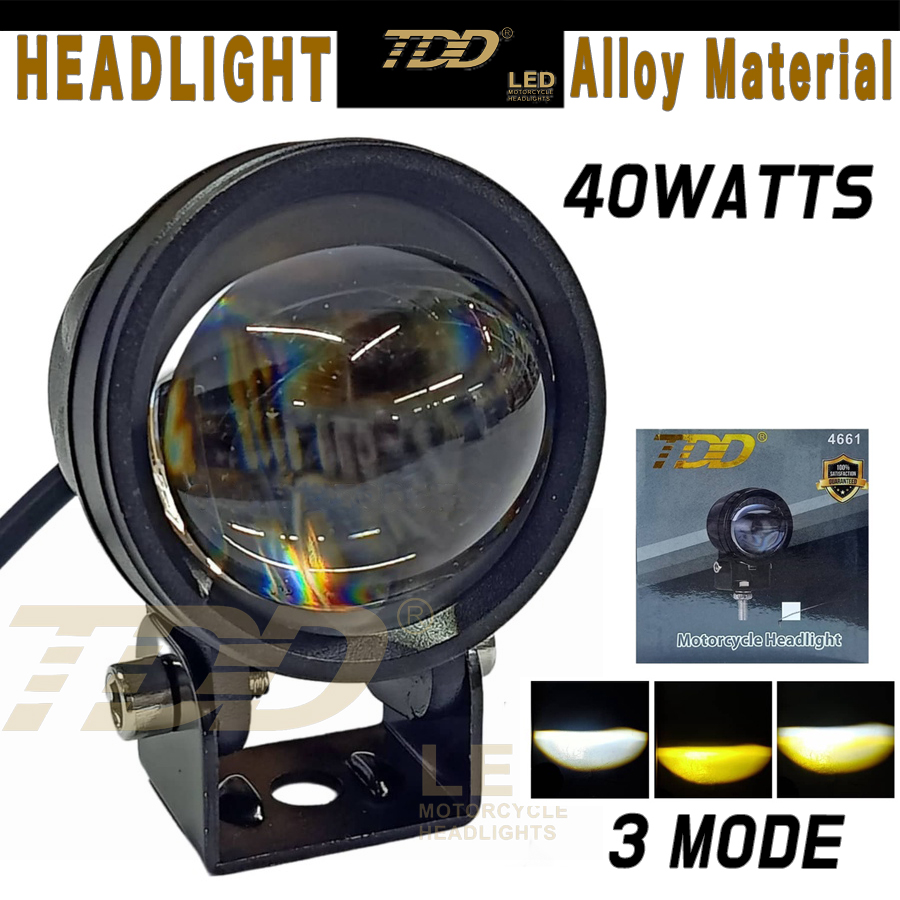 TDD Original 40W Moon Style Motorcycle Headlight Alloy material with ...
