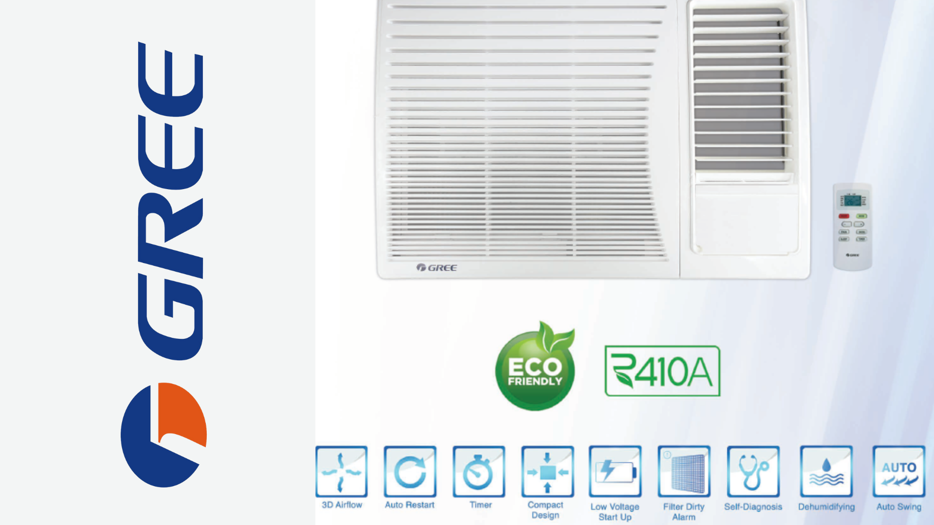 GREE Air-condition 0.75HP Window Type Non-Inverter (U-J07-3NR) | Lazada PH