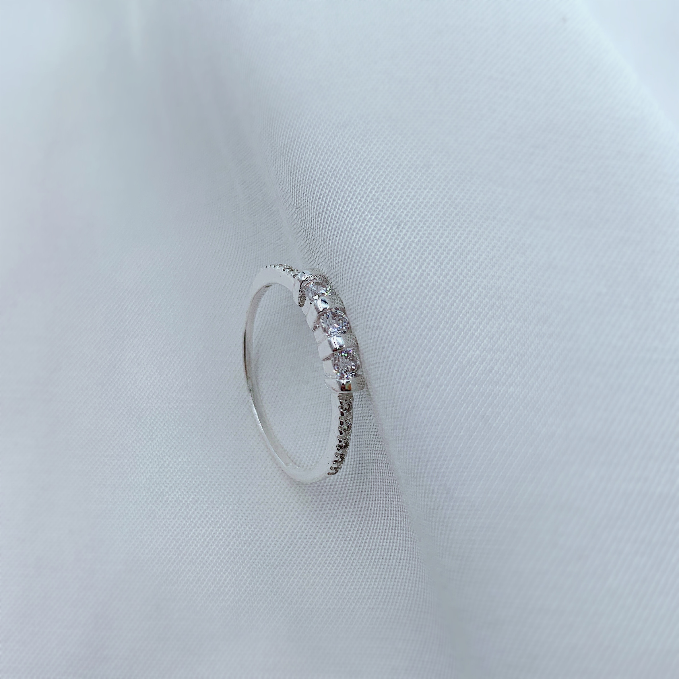 Silver Gallery Genuine 925 Italy Silver Ladies Ring w/stone NJS Part-29 ...