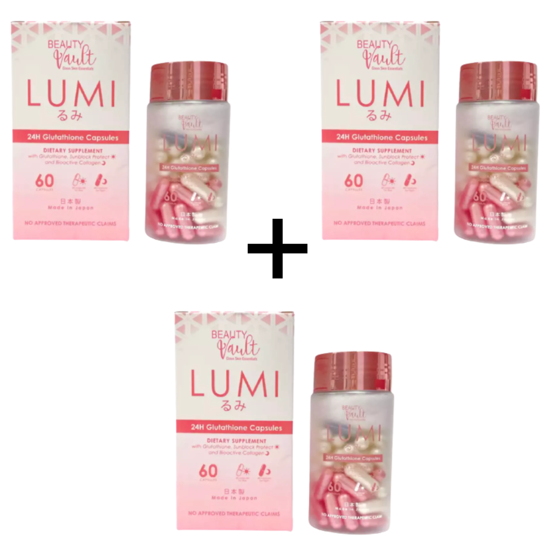 Lumi 24H Glutathione Capsules by Beauty Vault (60 capsules) | Lazada PH