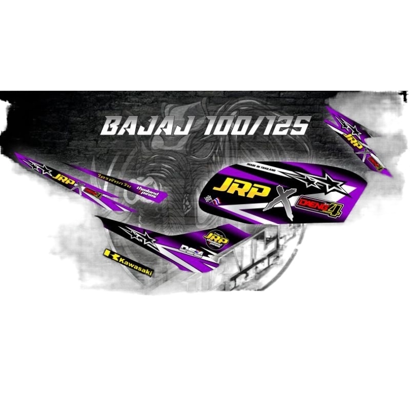 Kawasaki Bajaj Ct 100/125 Decal Sticker (Latest 2022 Jrp Design ...