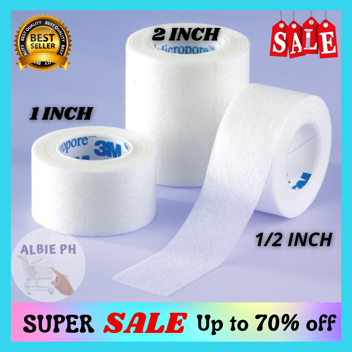 SALE Best Selling 3M Micropore Tape Surgical Tape Medical Breathable SALE Best Selling 3M Micropore Tape Surgical Tape Medical Breathable
