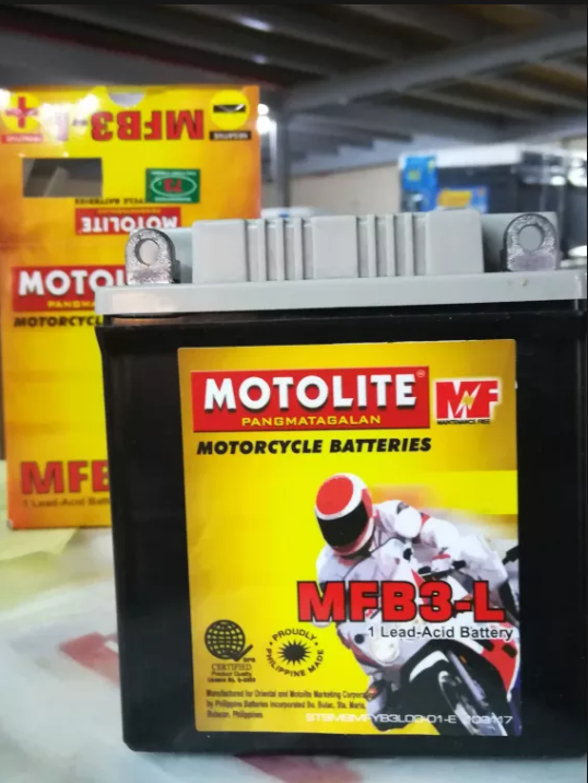 MFYB3L / MF3 Motolite MOTORCYCLE Battery (VRLA Maintenance Free ...