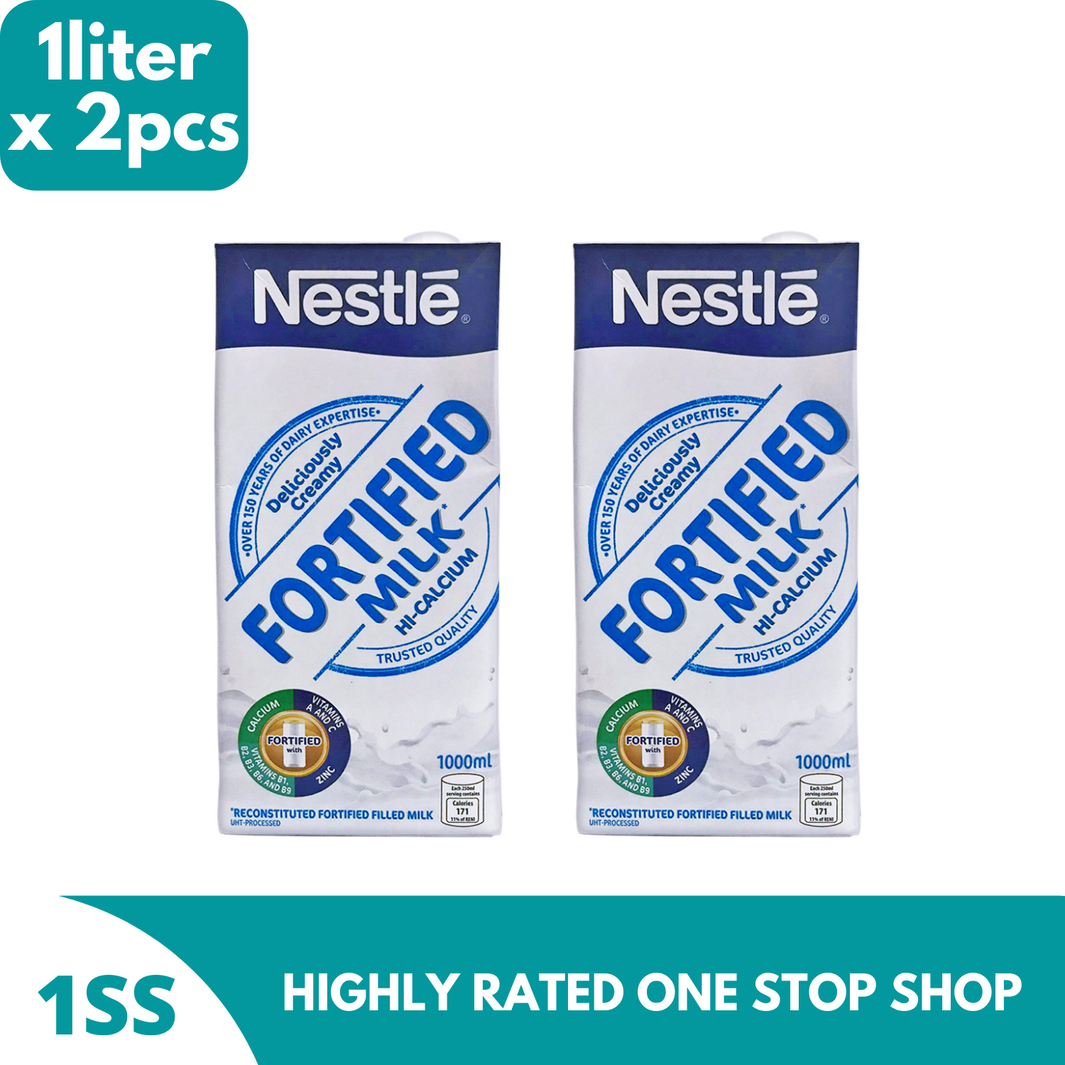 Nestle Fortified Milk 1L x 2pcs | Lazada PH