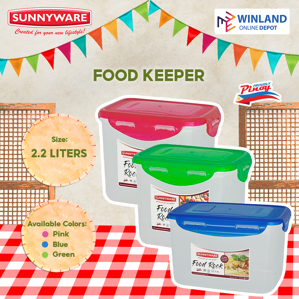 SUNNYWARE by Winland 2.2L | 2200mL Food Rack / Food Keeper Air Tight ...