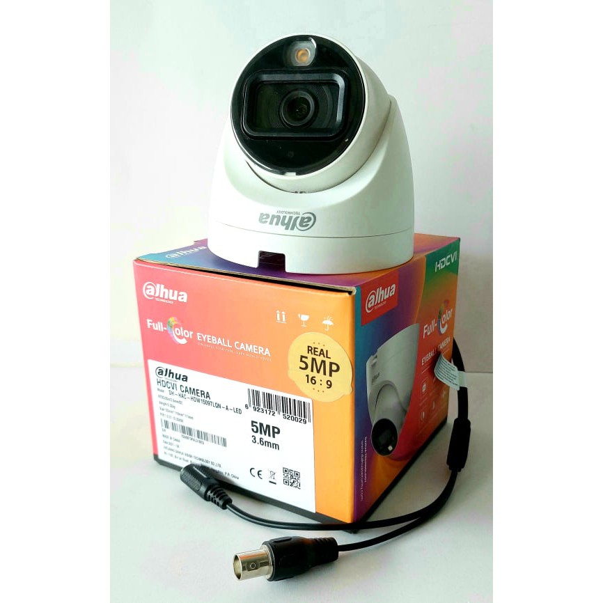DH-HAC-HDW1509TLQN-A (with audio) Full Color Dome Camera/5MP-3.6mm ...