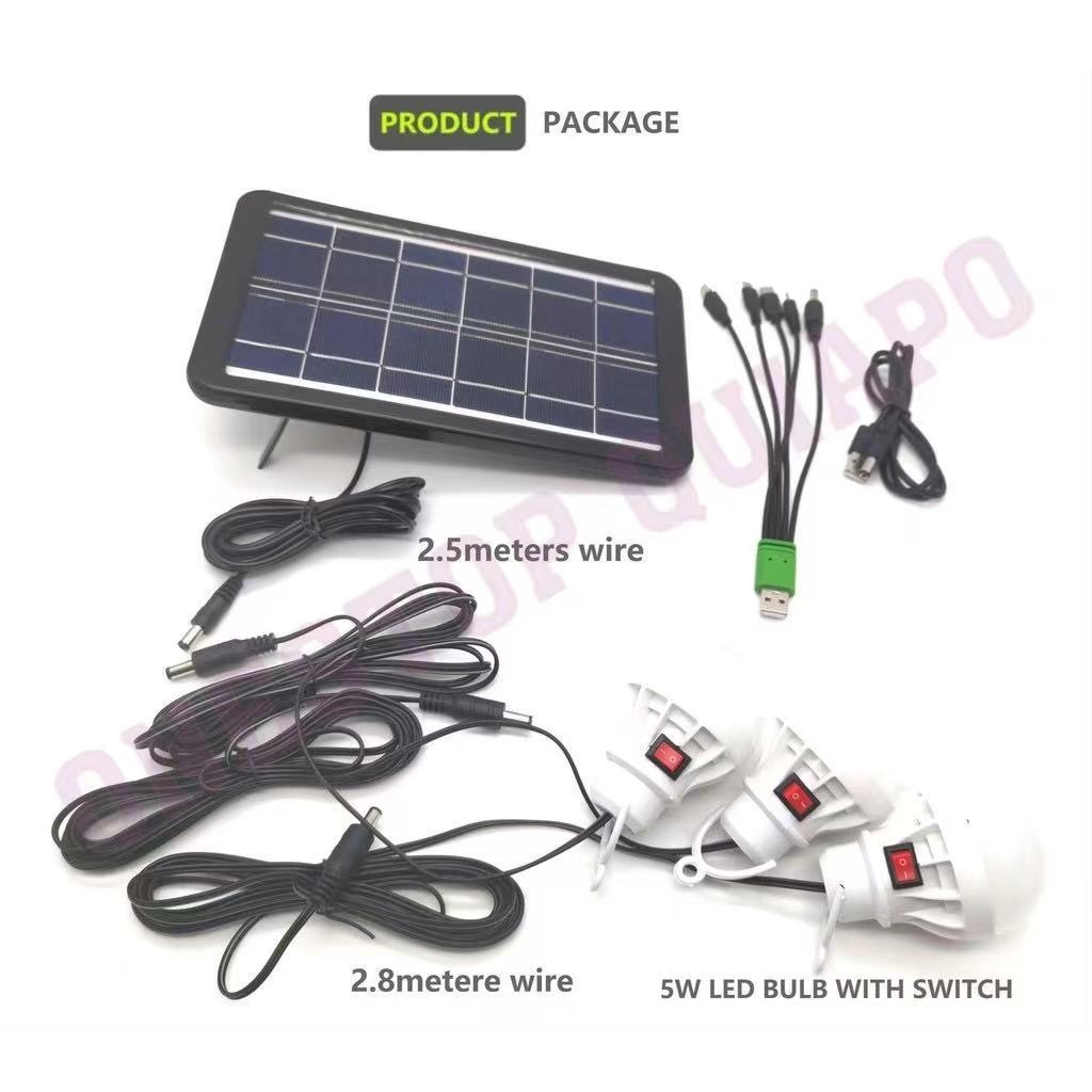 illumination Home lighting 【COD】lzvbb8 Solar Lighting System Kit GDPLUS ...