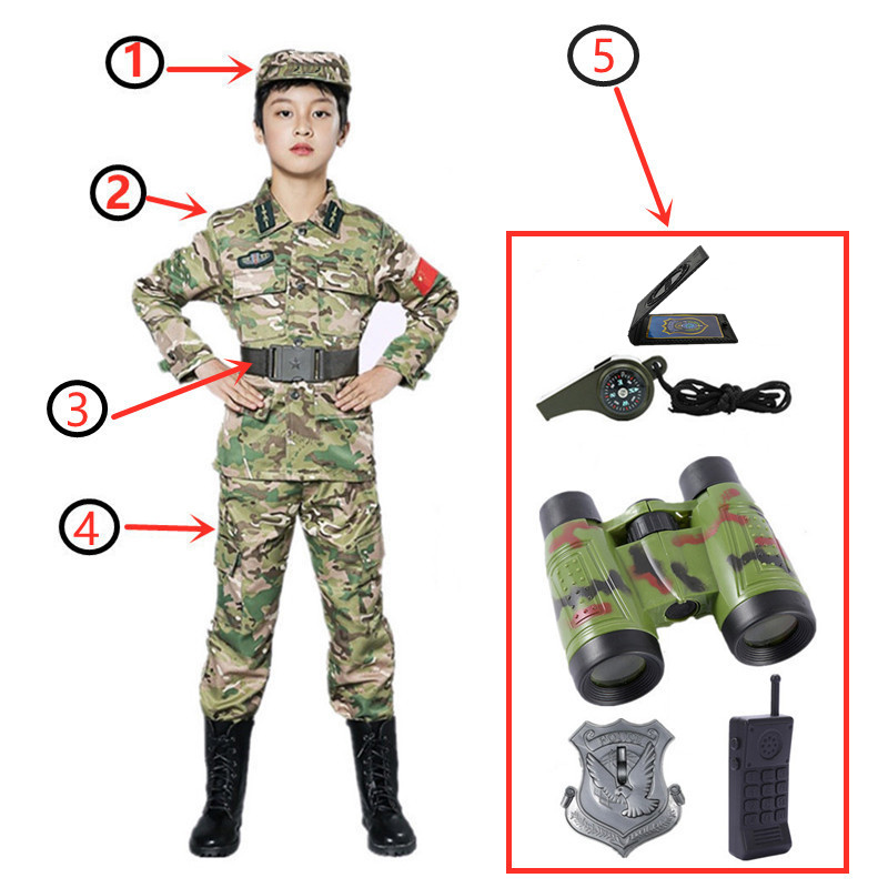 Party Army Costume for Kids Soldier Costume Military Costumes for Boys ...