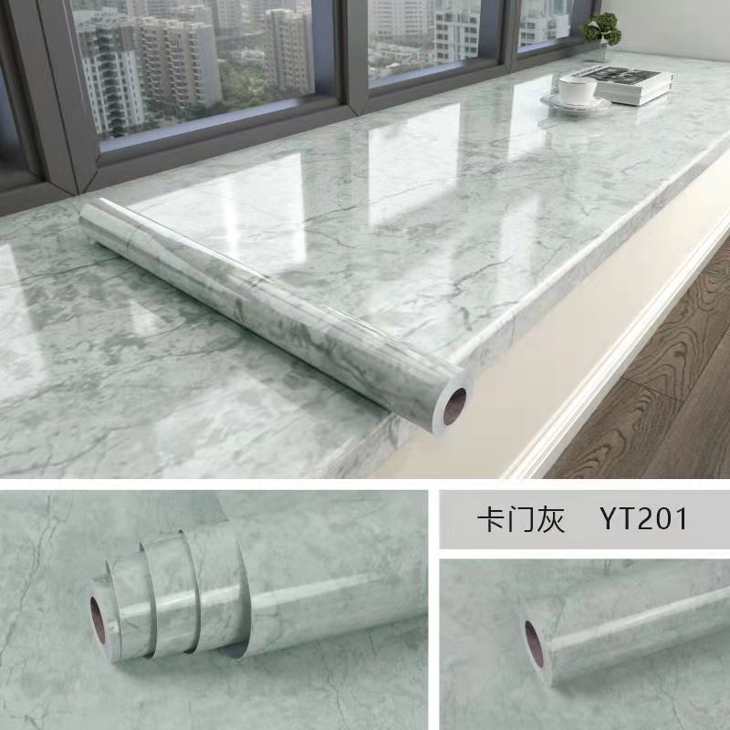 Marble Kitchen decorate Wallpaper Waterproof and Oil proof Stickers ...