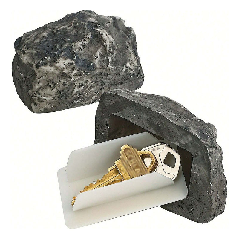 Outdoor garden fake rock key box hidden in the stone safety key storage ...