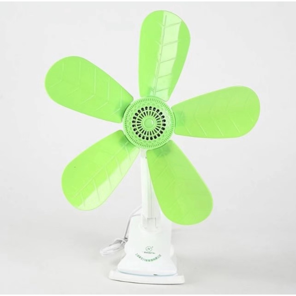 Mini Fun Home Electric Fan With Five Clip Clover Fan Anti-Heat Portable ...