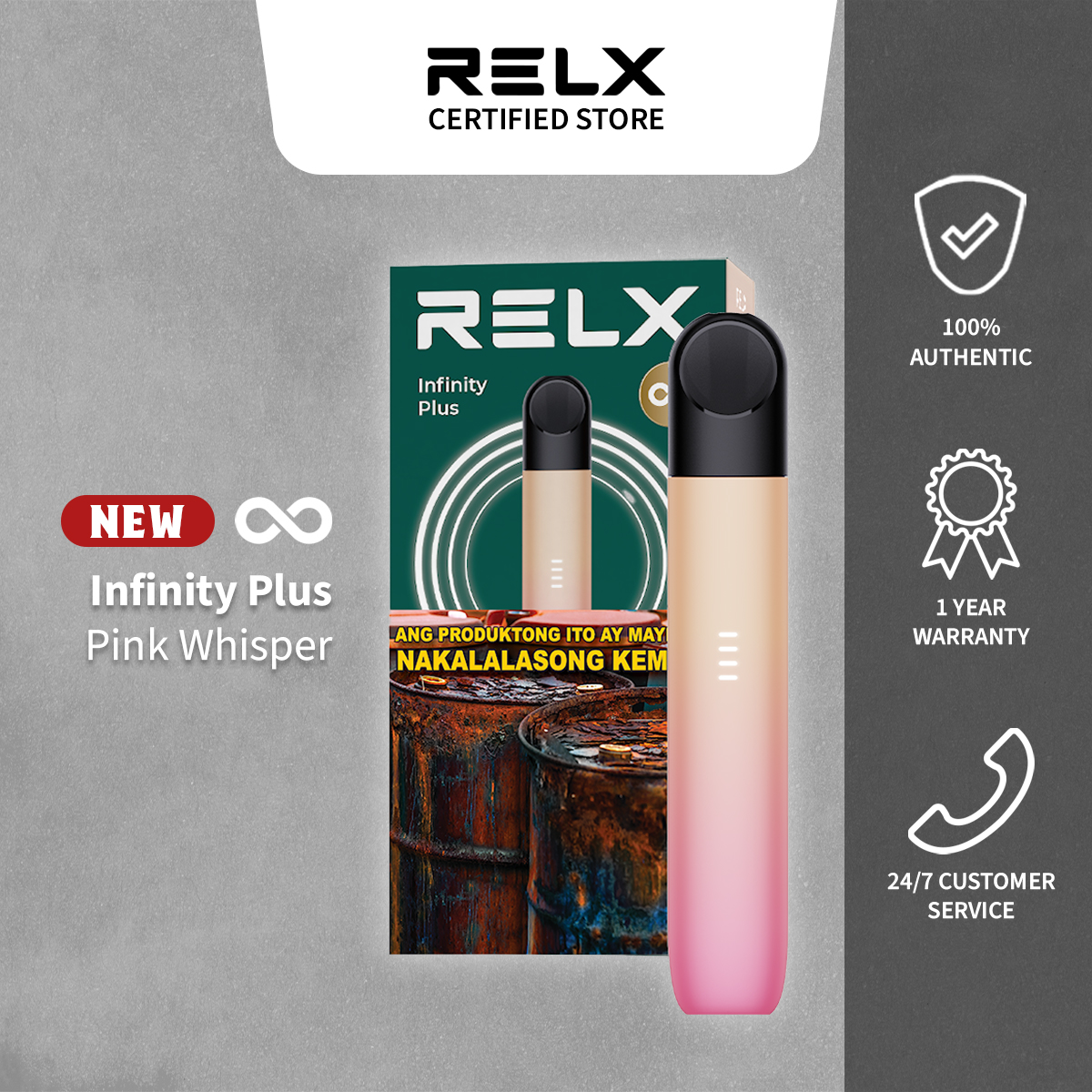 [NEW] RELX Certified Store | RELX SPECIAL INFINITY PLUS DEVICE - PINK ...