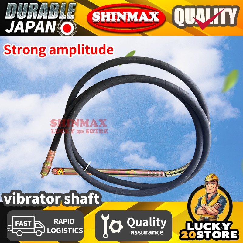 【SHINMAX】6M Industrial Concrete Electric Vibrator Shaft Hose Portable ...
