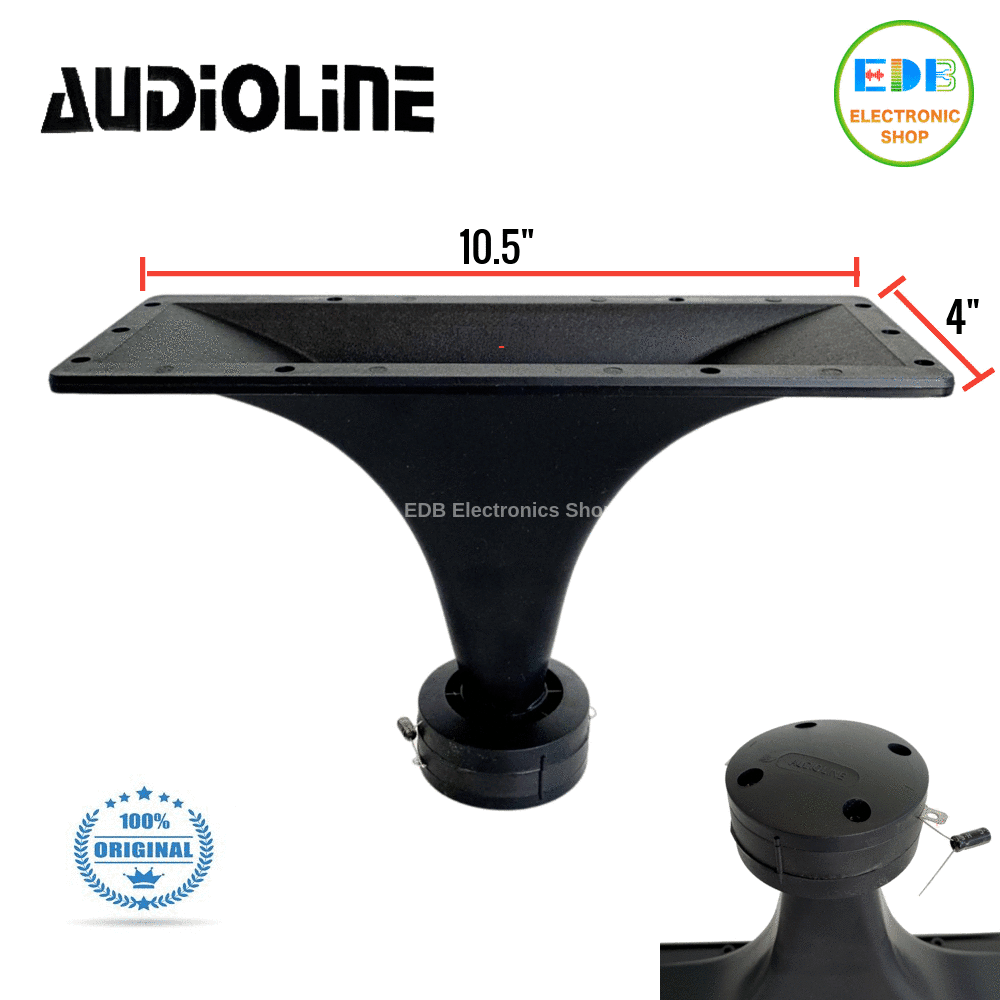 Audioline HT-16C Horn Tweeter 4x10.5 inches Piezo Horn Tweeter with ...