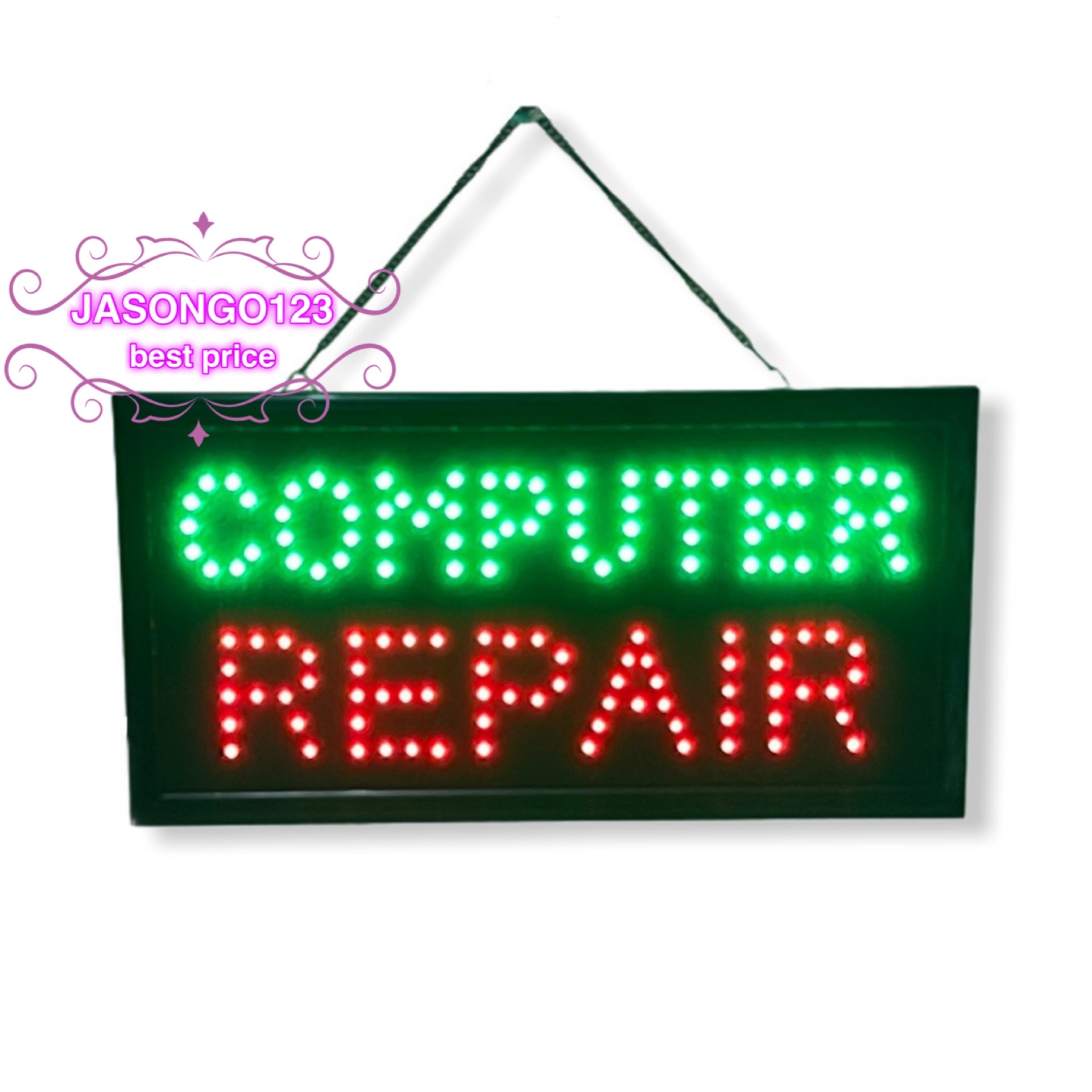 Energy saving light billboard Flashing Mode COMPUTER REPAIR-LED SIGN ...