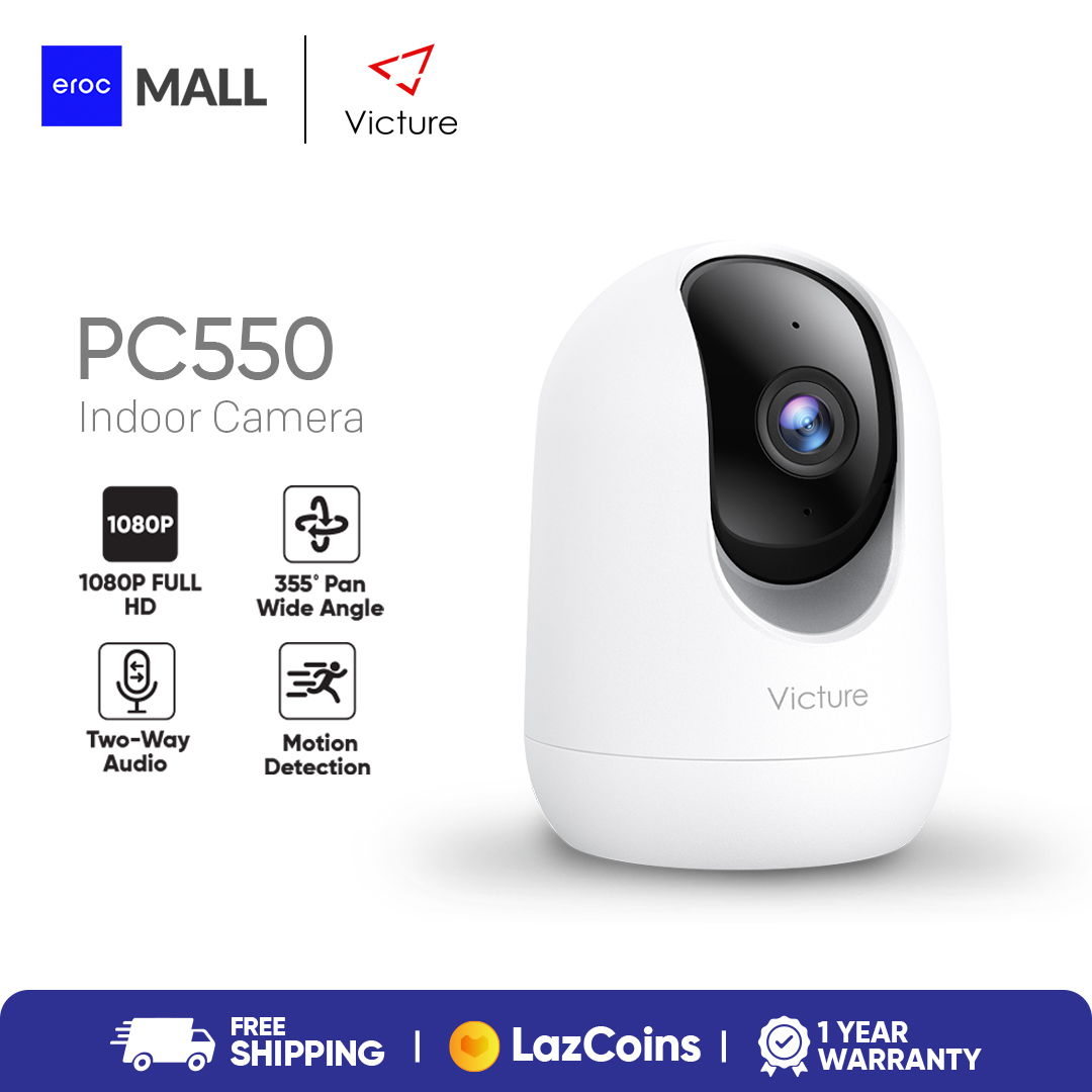 Victure PC550 PanTilt 360deg 1080P Night Vision Indoor Home Security ...