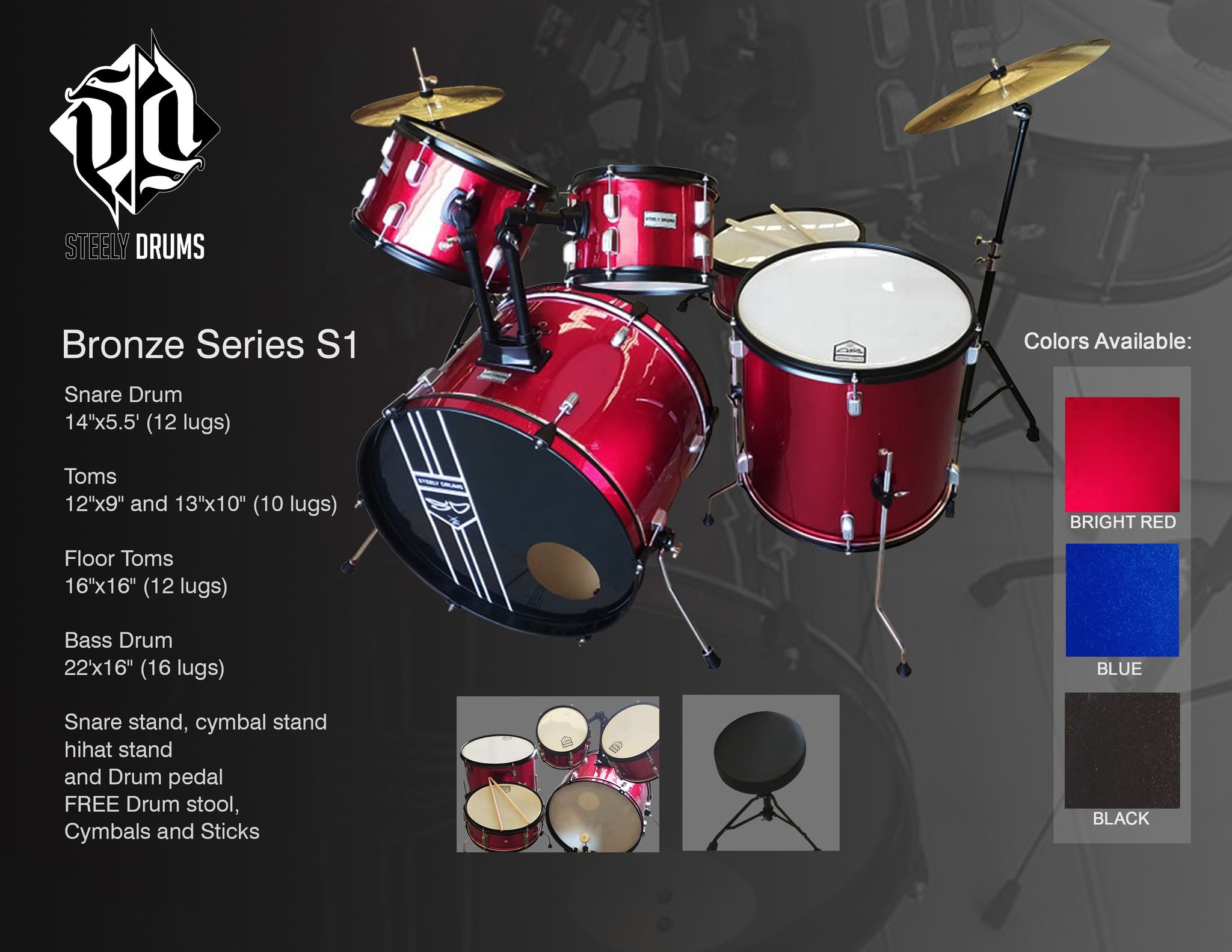 Steely Drums Bronze Series S1 | Lazada PH