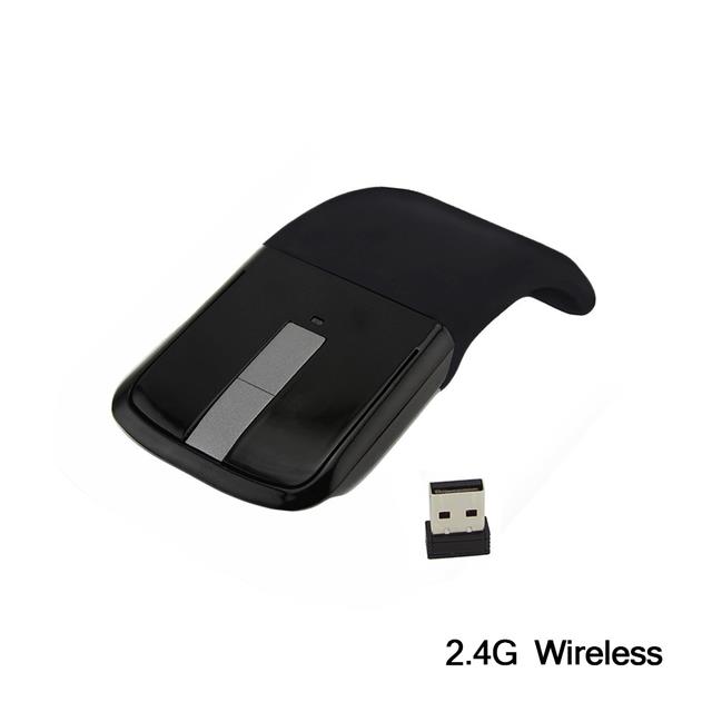 Bluetooth Wireless Mouse Foldable Arc Touch Mause Ultra Thin MIce for ...