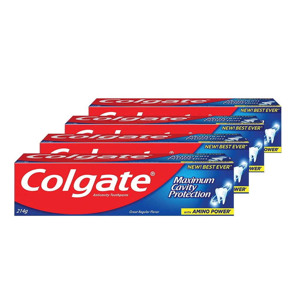 Care Self Colgate Maximum Cavity Protection Great Regular Flavor Anti-Cavity Family Toothpaste ...