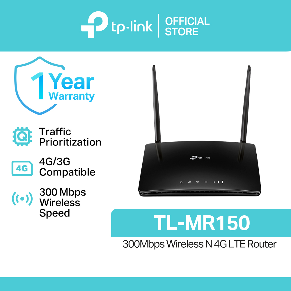 TP-Link TL-MR150 300Mbps Wireless N 4G LTE Wi-Fi Router | Openline ...