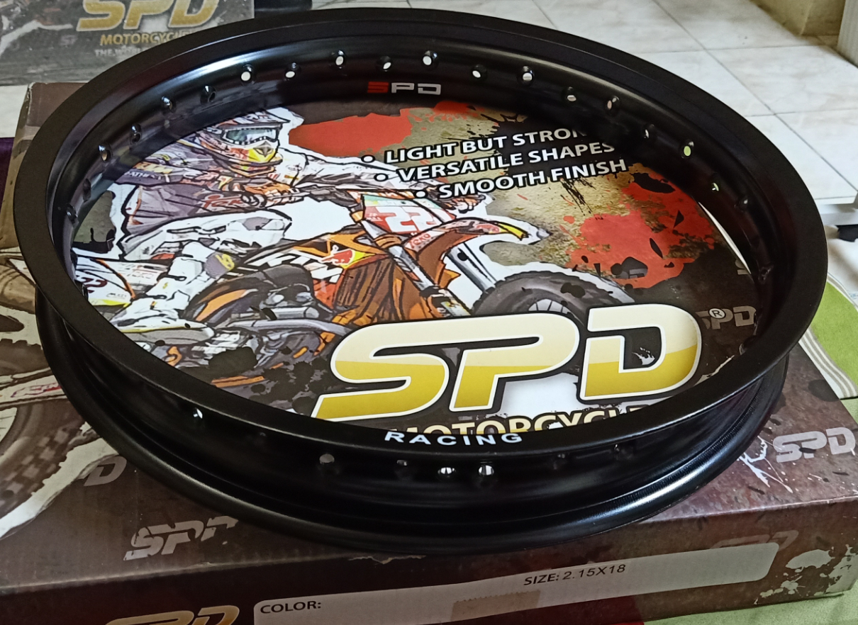 SPD ALLOY RIM 2.15 x 18 - BLACK | Lazada PH