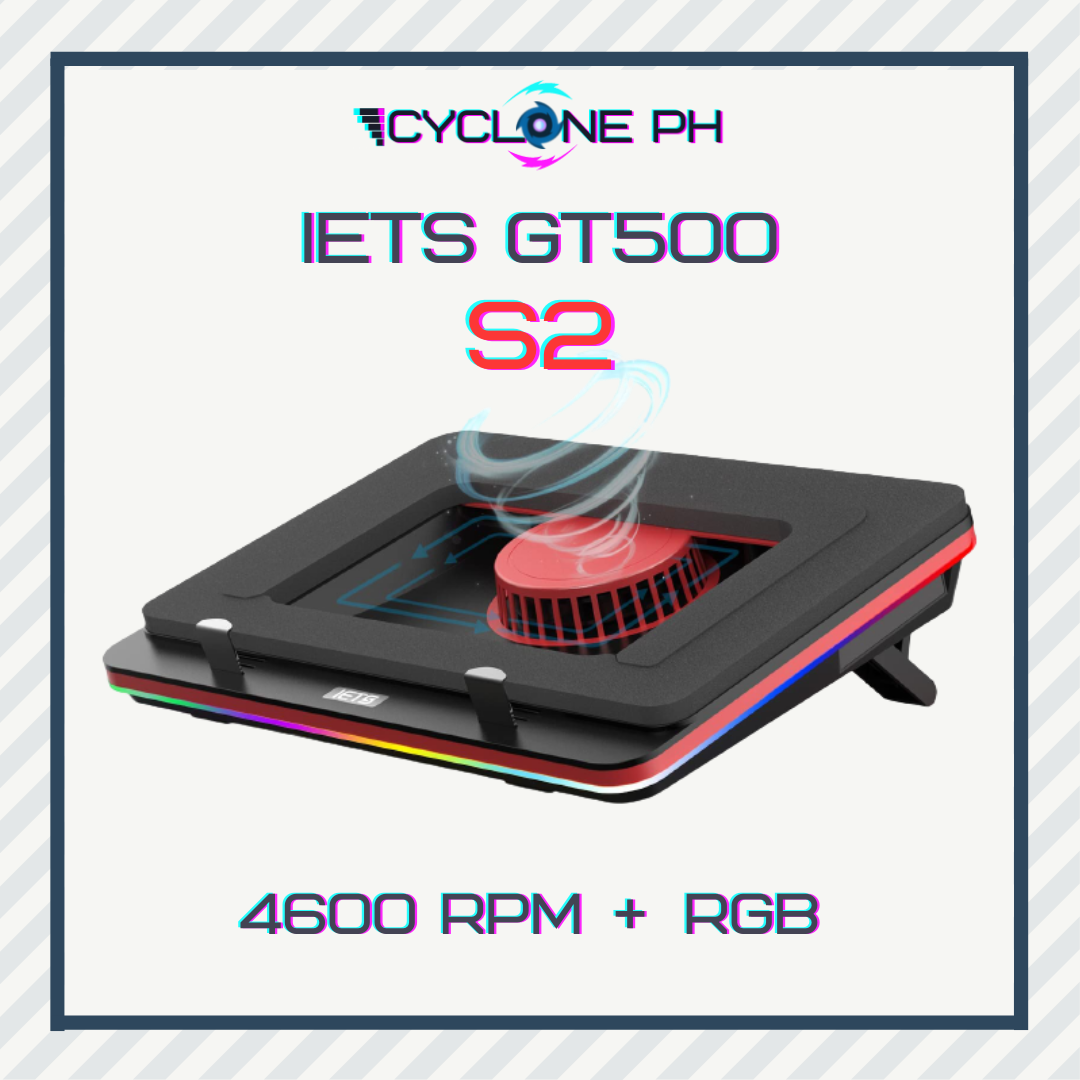 (Cyclone PH) IETS GT500 Cooling Pad for 13 17 inch Laptops With RGB ...