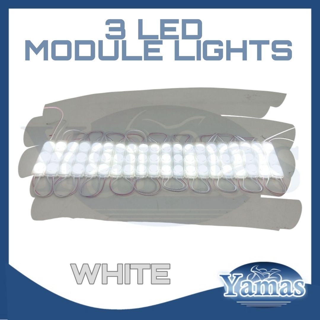 1 PIECE UNIVERSAL 3 LED MODULE LED LIGHTS 12V WATERPROOF | Lazada PH