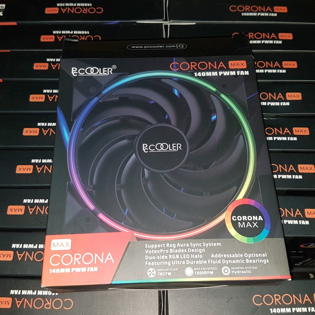 PC Cooler CORONA MAX 140 FRGB /ARGB PWM 1800 RPM 140 mm Cooling Fan | Lazada PH